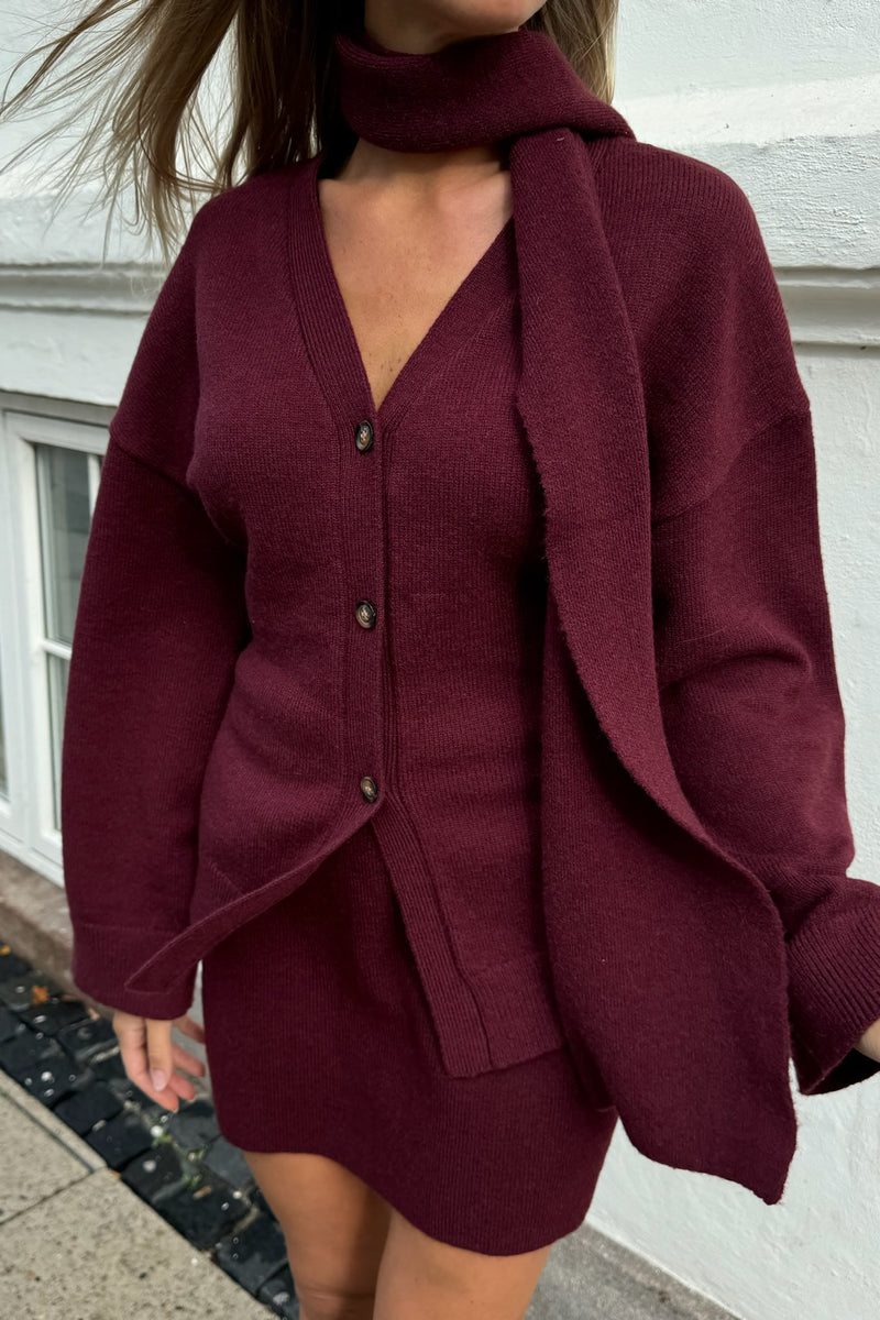KarmaIC Cardigan - Bordeaux